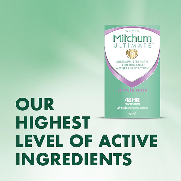 Mitchum Ultimate Shower Fresh Cream Deodorant 45g