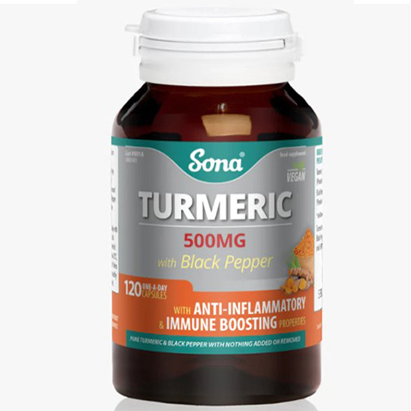 Sona Turmeric 500mg & Black Pepper Capsules