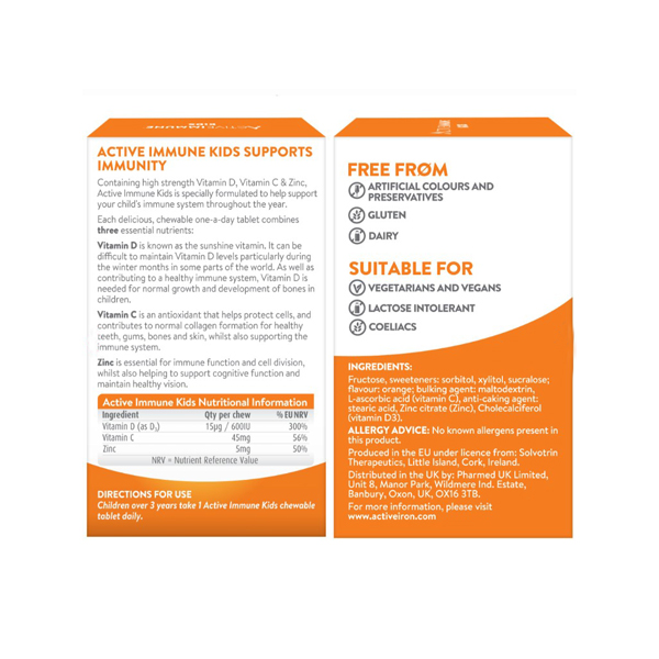 Active Iron for Kids – 30 Blackcurrant Chews | Gentle & Tasty Iron for ...