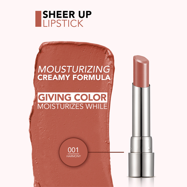 Flormar Sheer Up Lipstick 001 Harmony